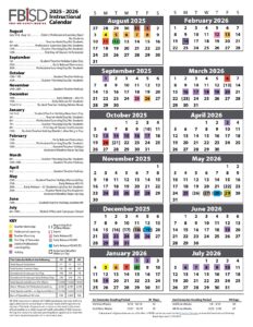 Fort Bend Independent School District Calendar 2025-2026 - School ...
