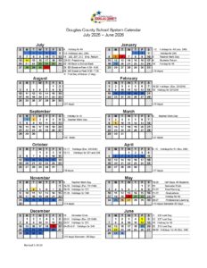 Douglas County Schools Calendar 2025-2026 in PDF - School Calendar Info