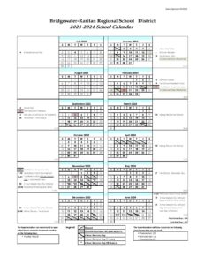 Bridgewater-Raritan Regional School District Calendar 2024-2025 ...