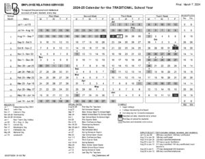 Long Beach Unified School District Calendar 2025-2026